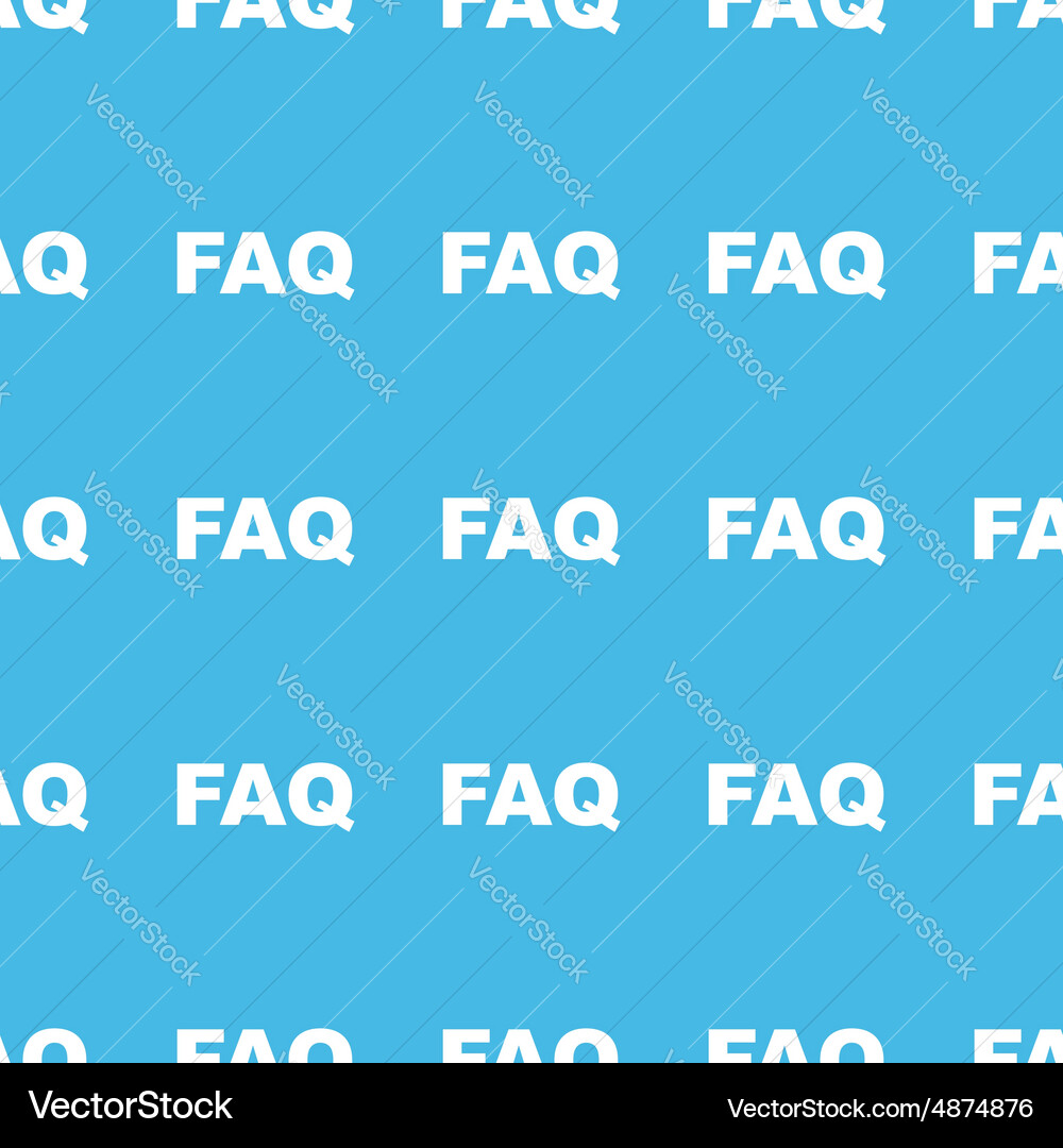 Faq straight pattern Royalty Free Vector Image