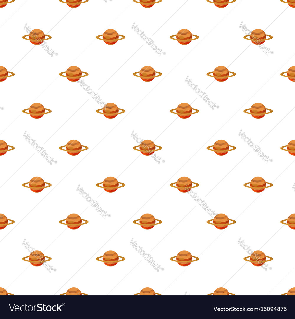 Saturn planet pattern Royalty Free Vector Image