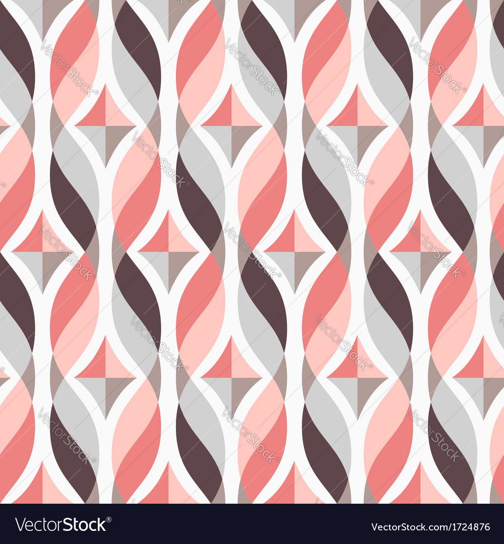 Seamless pattern with tangled waves Royalty Free Vector