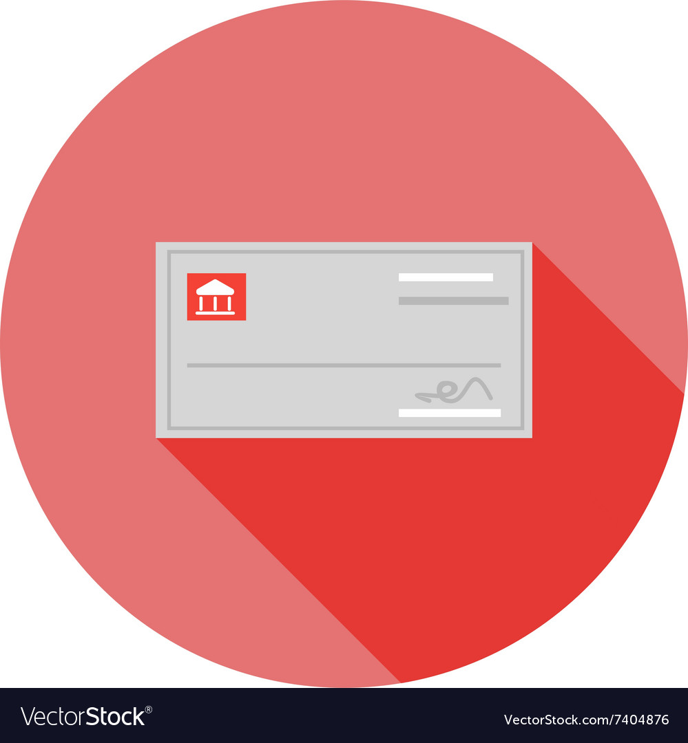 Signed cheque Royalty Free Vector Image - VectorStock