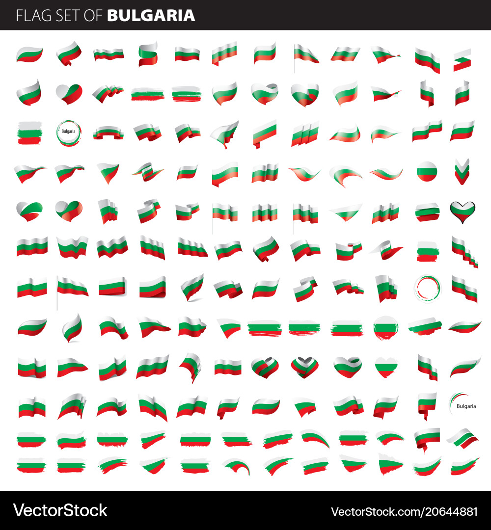 Bulgaria flag Royalty Free Vector Image - VectorStock