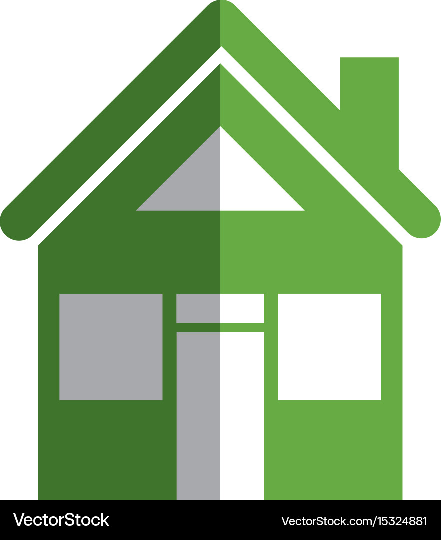 Exterior house isolated icon Royalty Free Vector Image