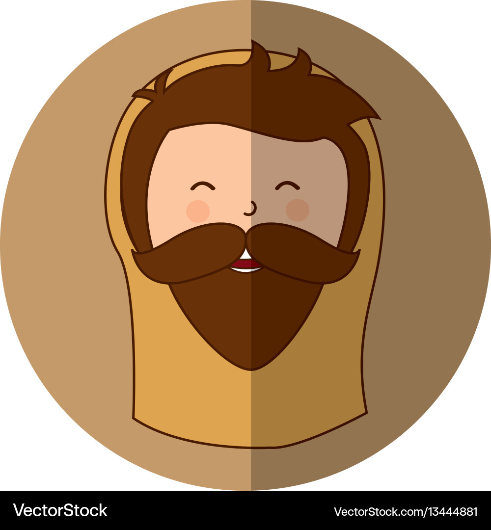 Saint joseph manger character Royalty Free Vector Image