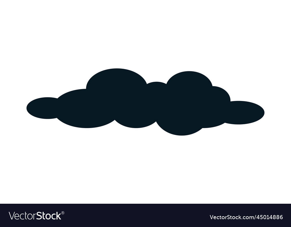 Black cloud icon Royalty Free Vector Image - VectorStock