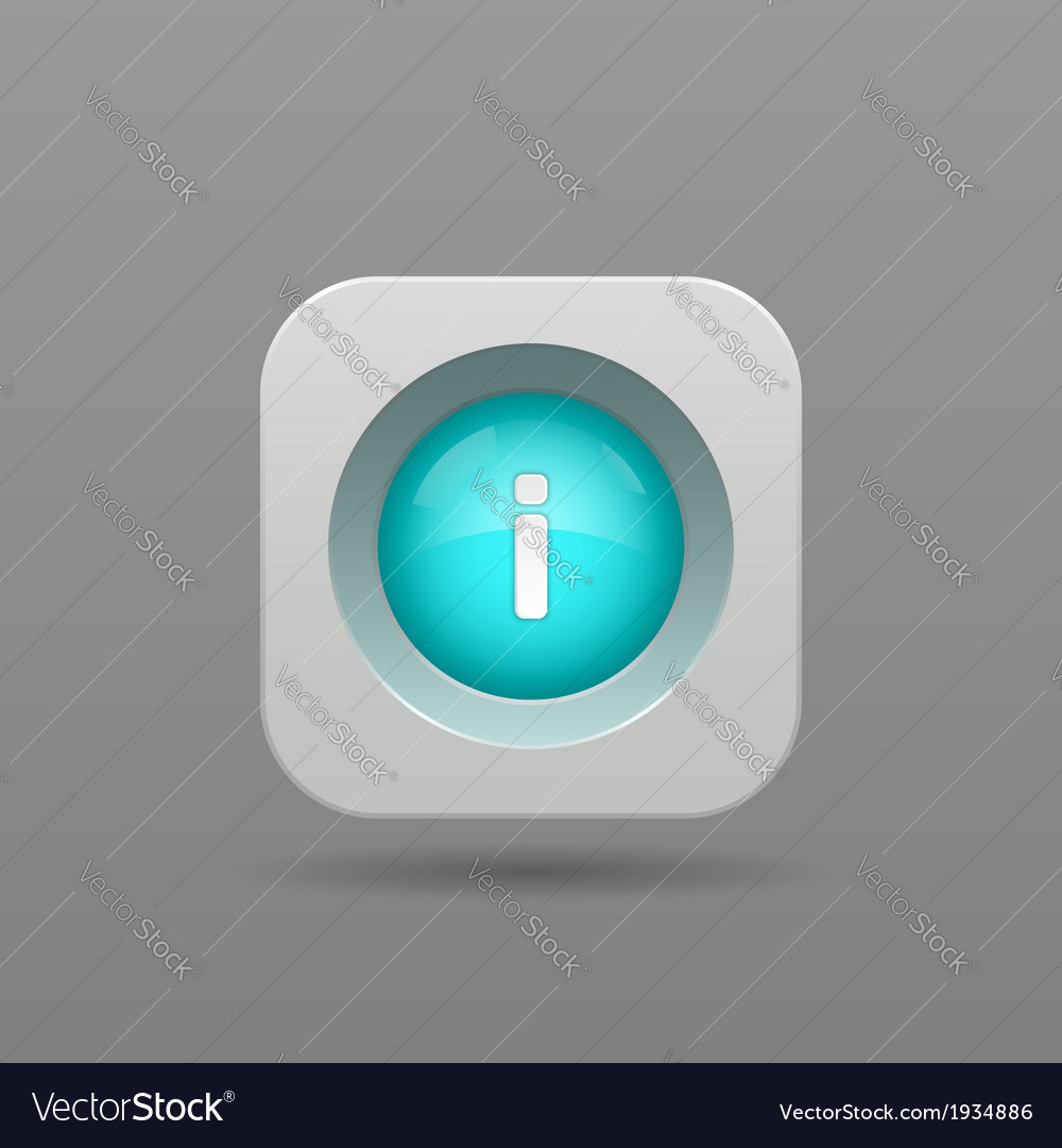 Info button Royalty Free Vector Image - VectorStock