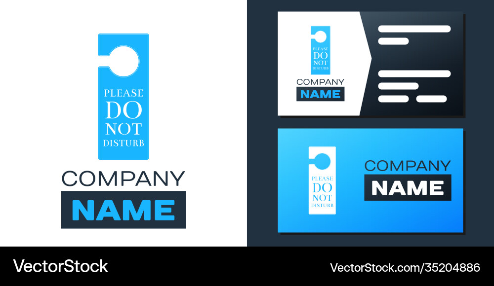 Logotype please do not disturb icon isolated Vector Image