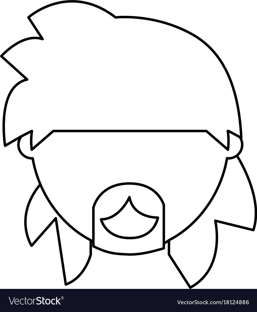 Man head Royalty Free Vector Image - VectorStock