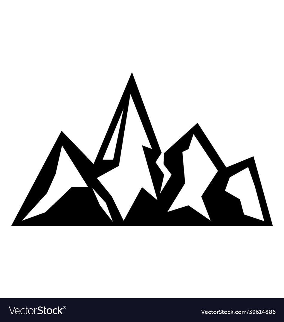 Mountain range Royalty Free Vector Image - VectorStock