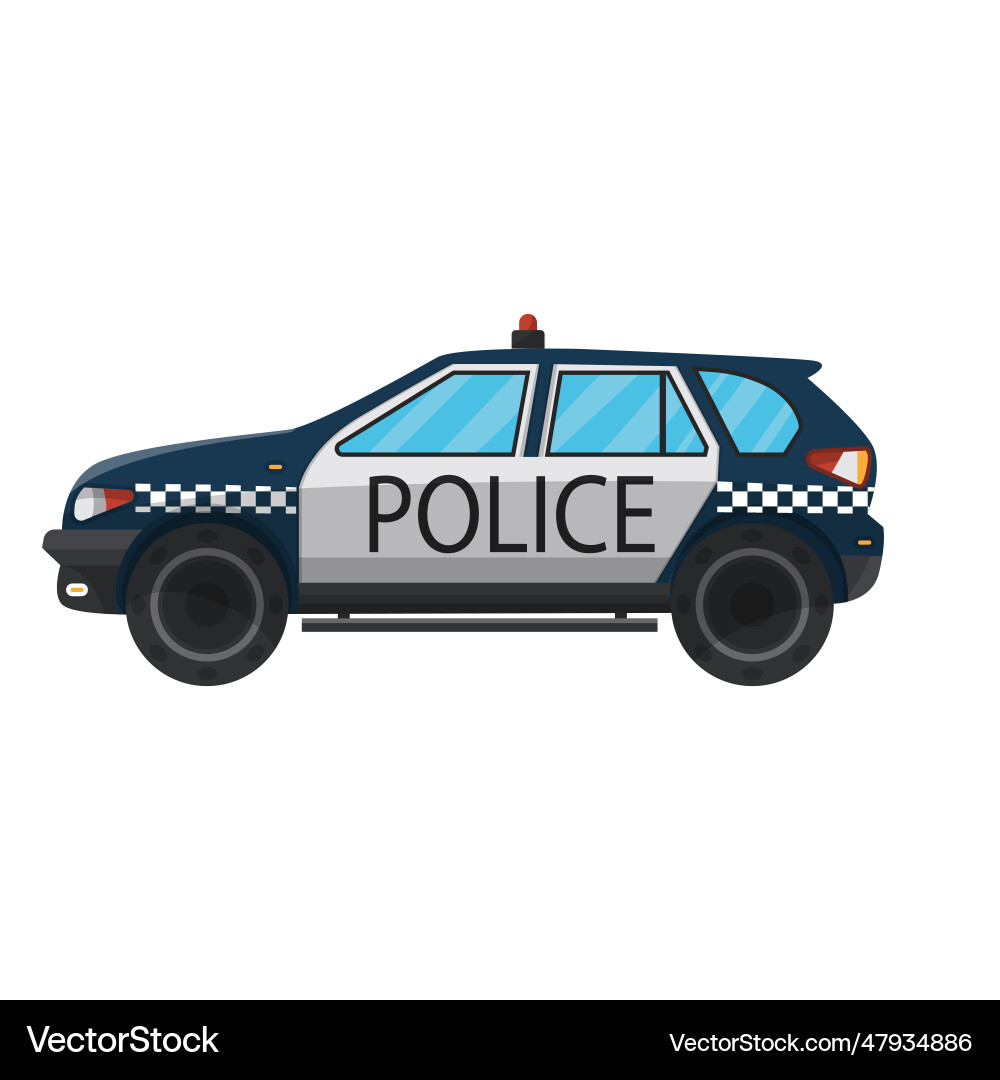 Police Car Bumper Illustration Royalty Free Vector Image