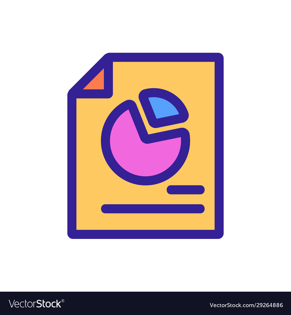 Technical document icon isolated contour Vector Image