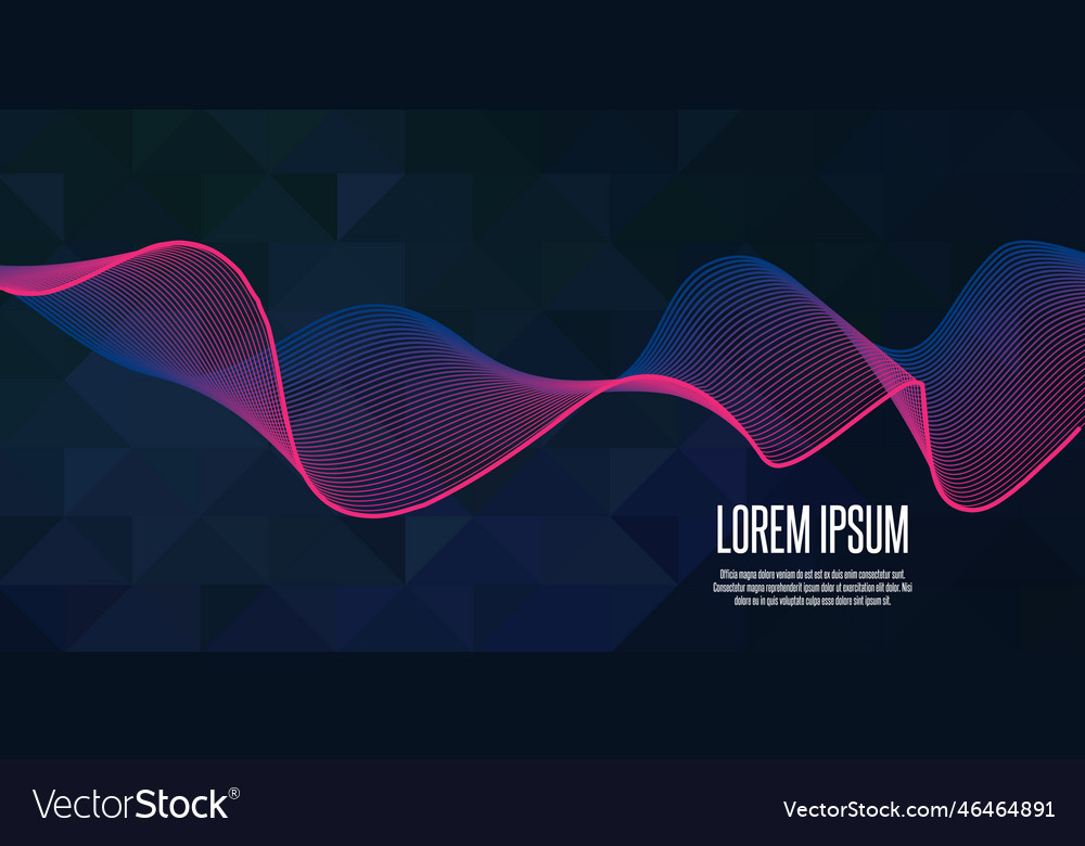 Abstract background with flowing lines design Vector Image