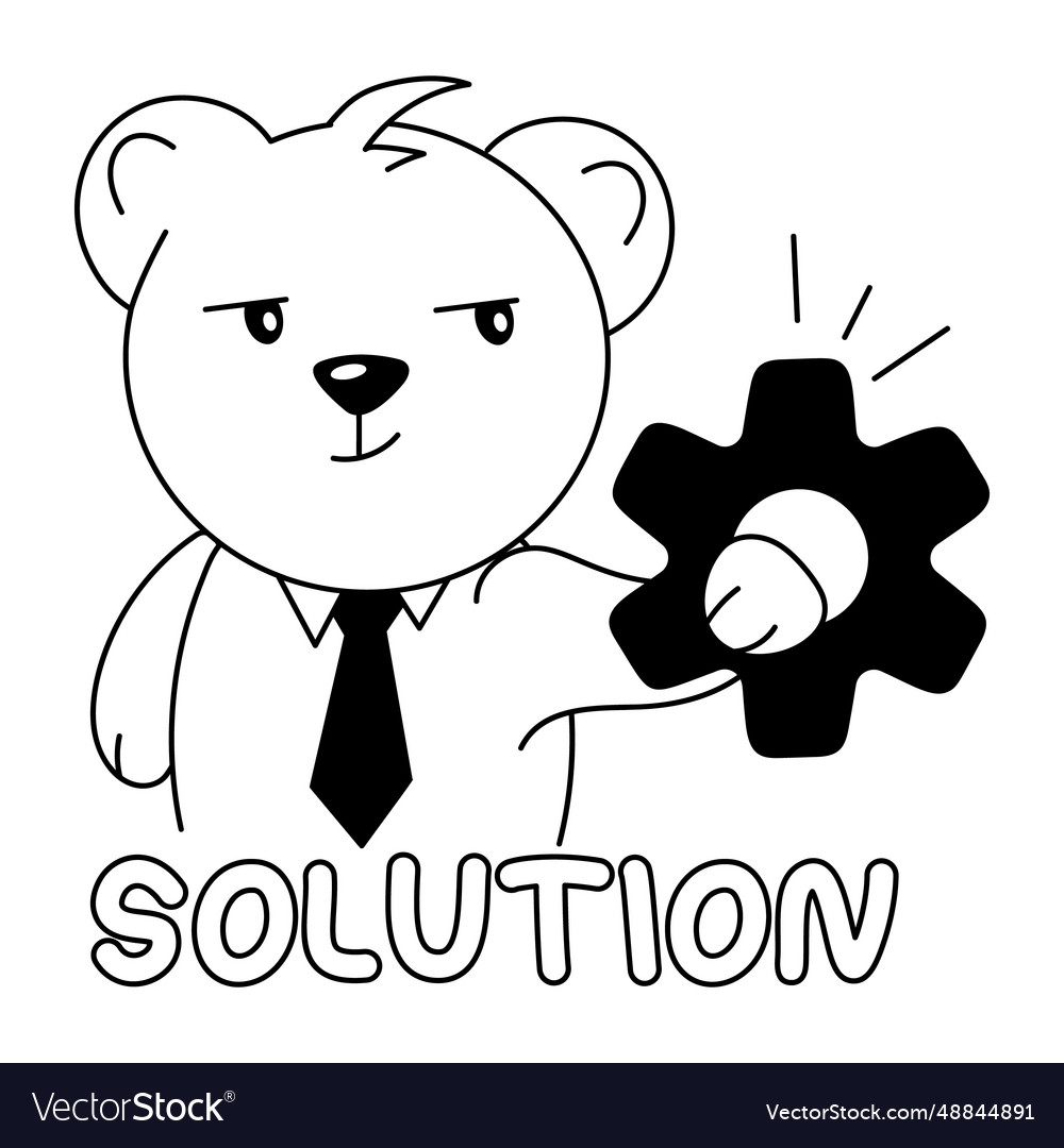 Management solution Royalty Free Vector Image - VectorStock