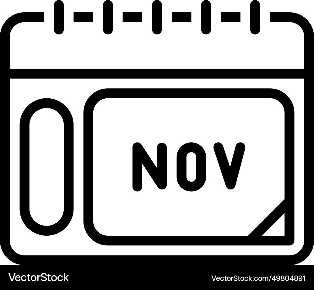 November Royalty Free Vector Image - VectorStock
