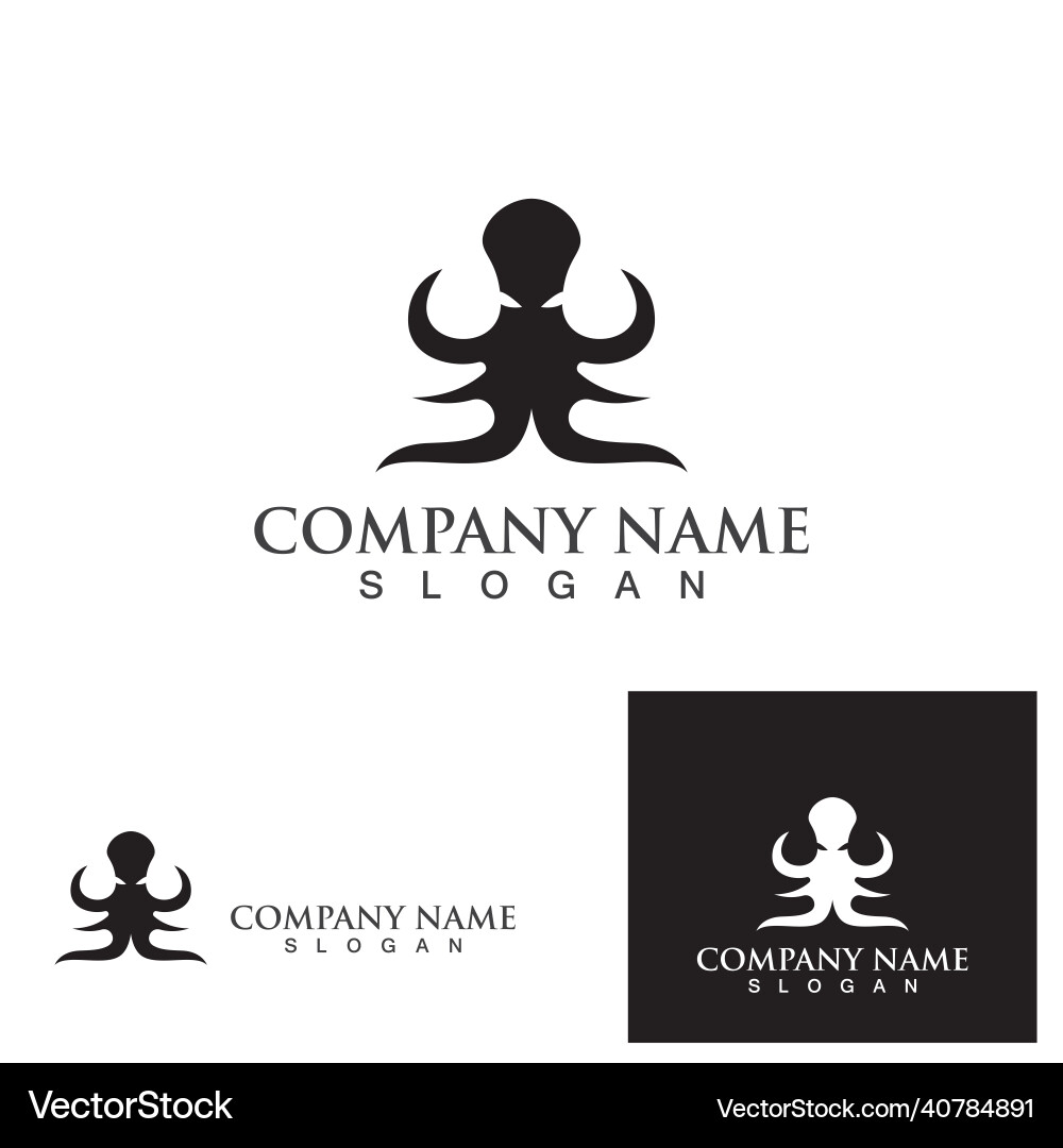 Octopus animal logo and symbol icon image Vector Image