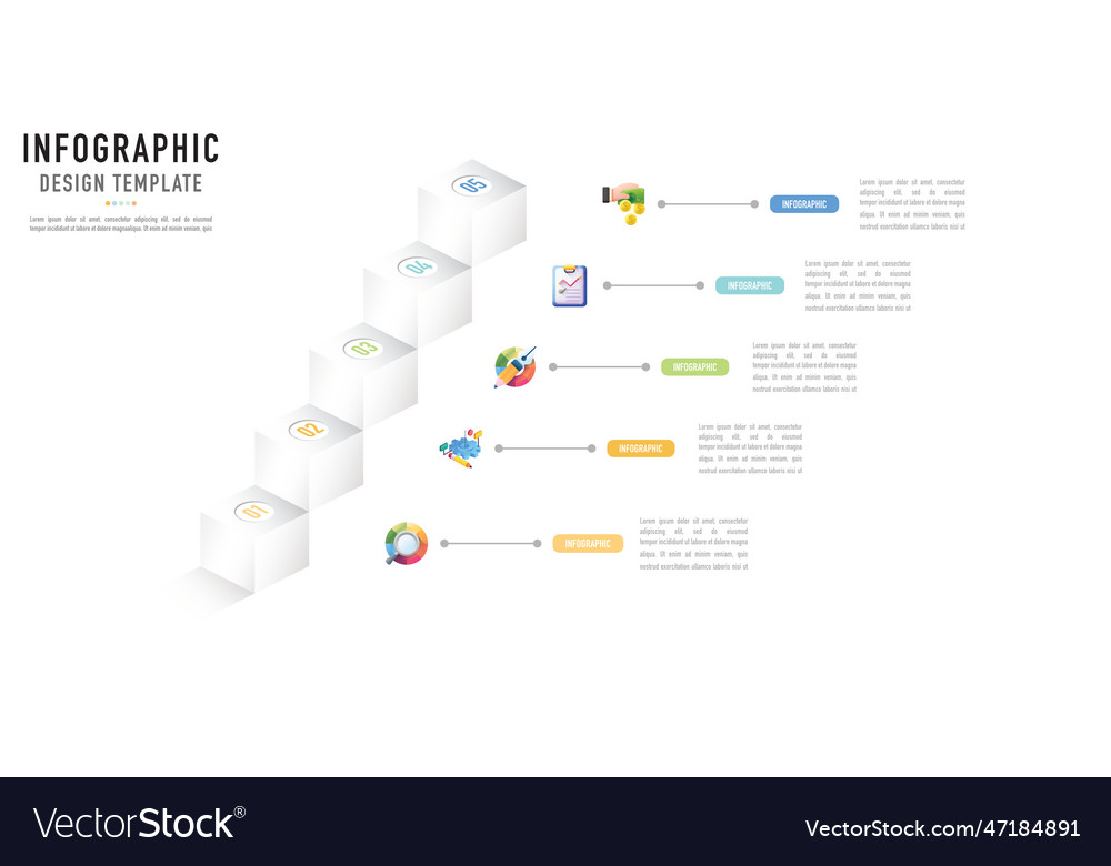 Rectangular isometric mind map infographic Vector Image Rectangular isometric mind map infographic Vector Image