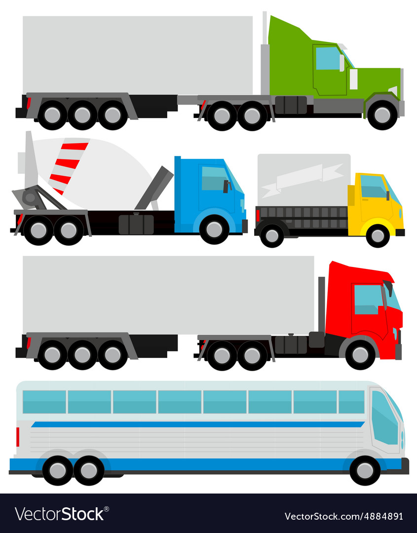 Trucks Royalty Free Vector Image - VectorStock