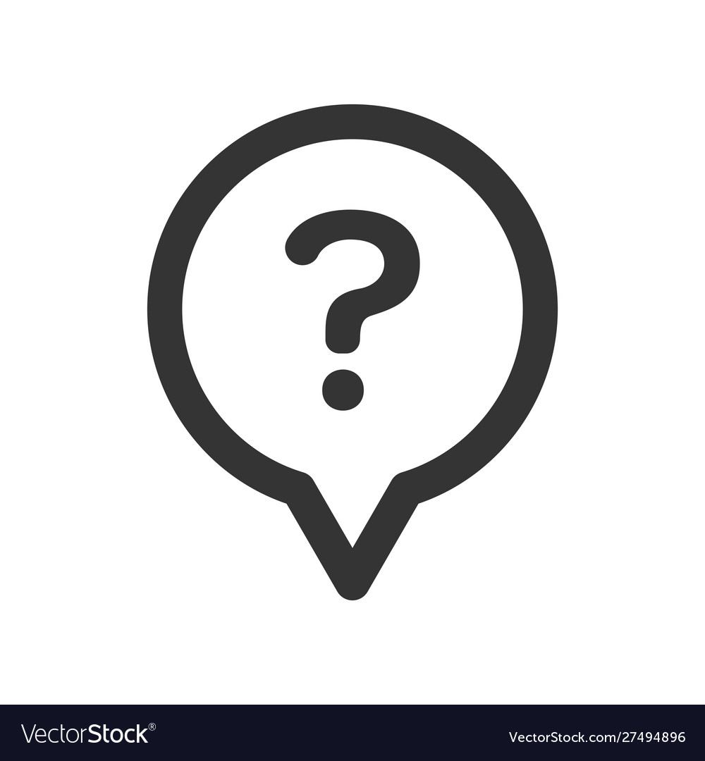 Ask question icon Royalty Free Vector Image - VectorStock