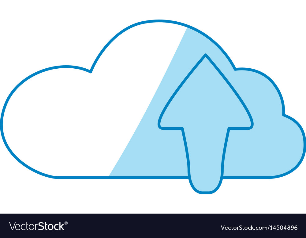 Cloud computing technology Royalty Free Vector Image