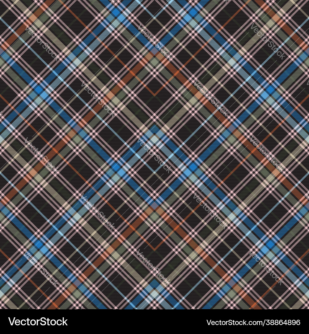 Colourful chevron plaid tartan textured seamless Vector Image