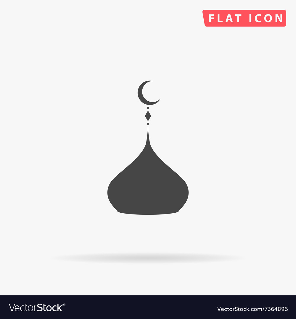 Dome simple flat icon Royalty Free Vector Image