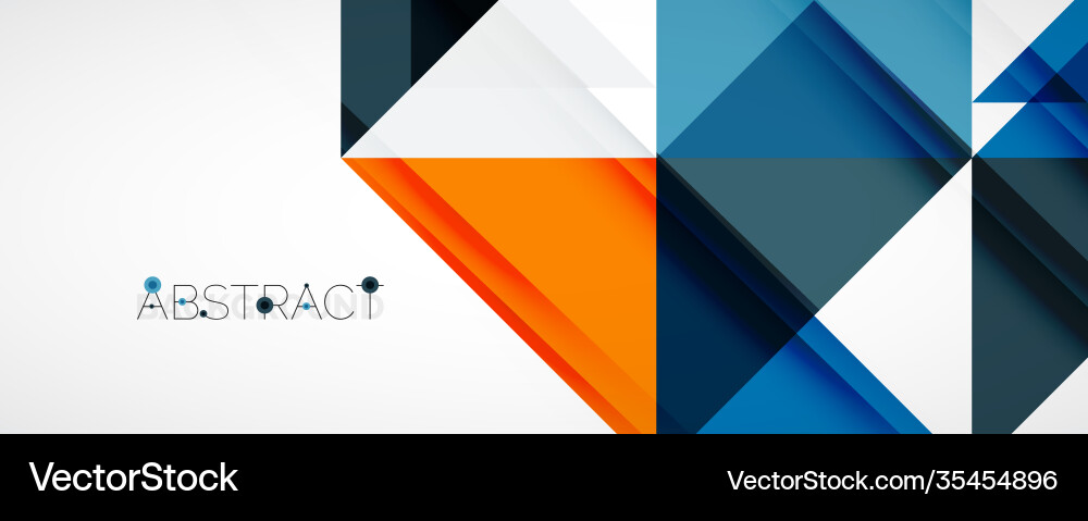Geometric abstract background techno color Vector Image