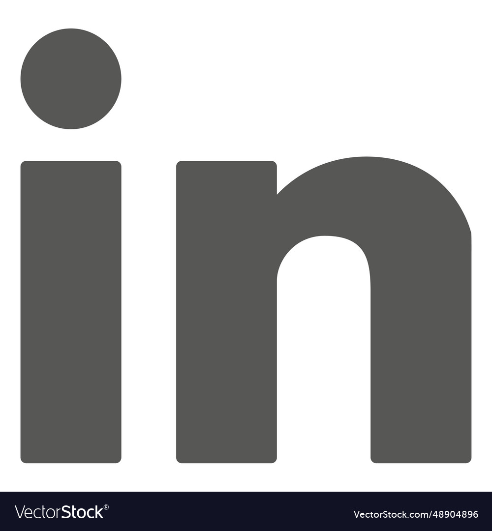 Linkedin logo Royalty Free Vector Image - VectorStock