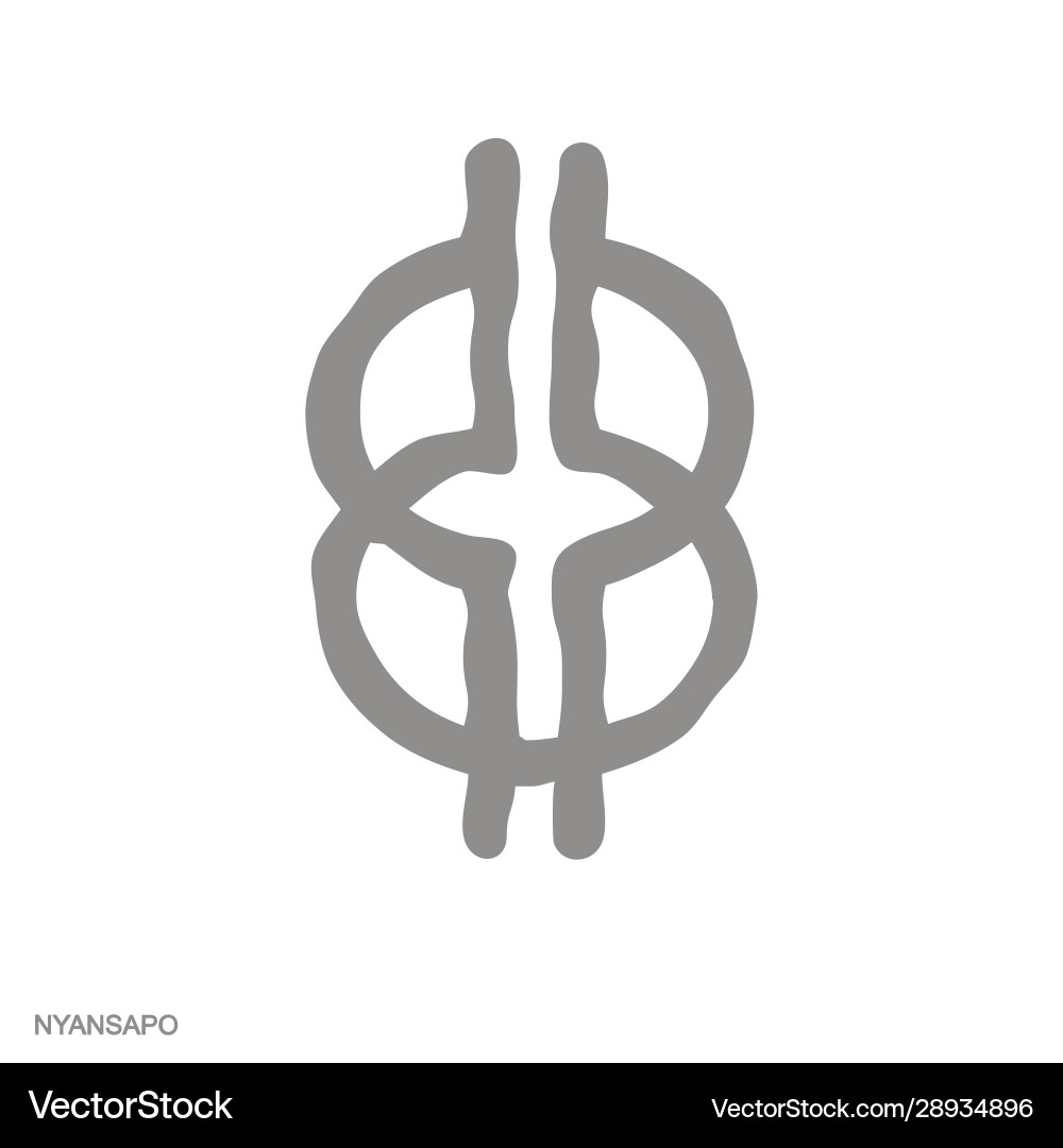 Nyansapo Adinkra Symbol - Ghana Royalty Free Vector Image