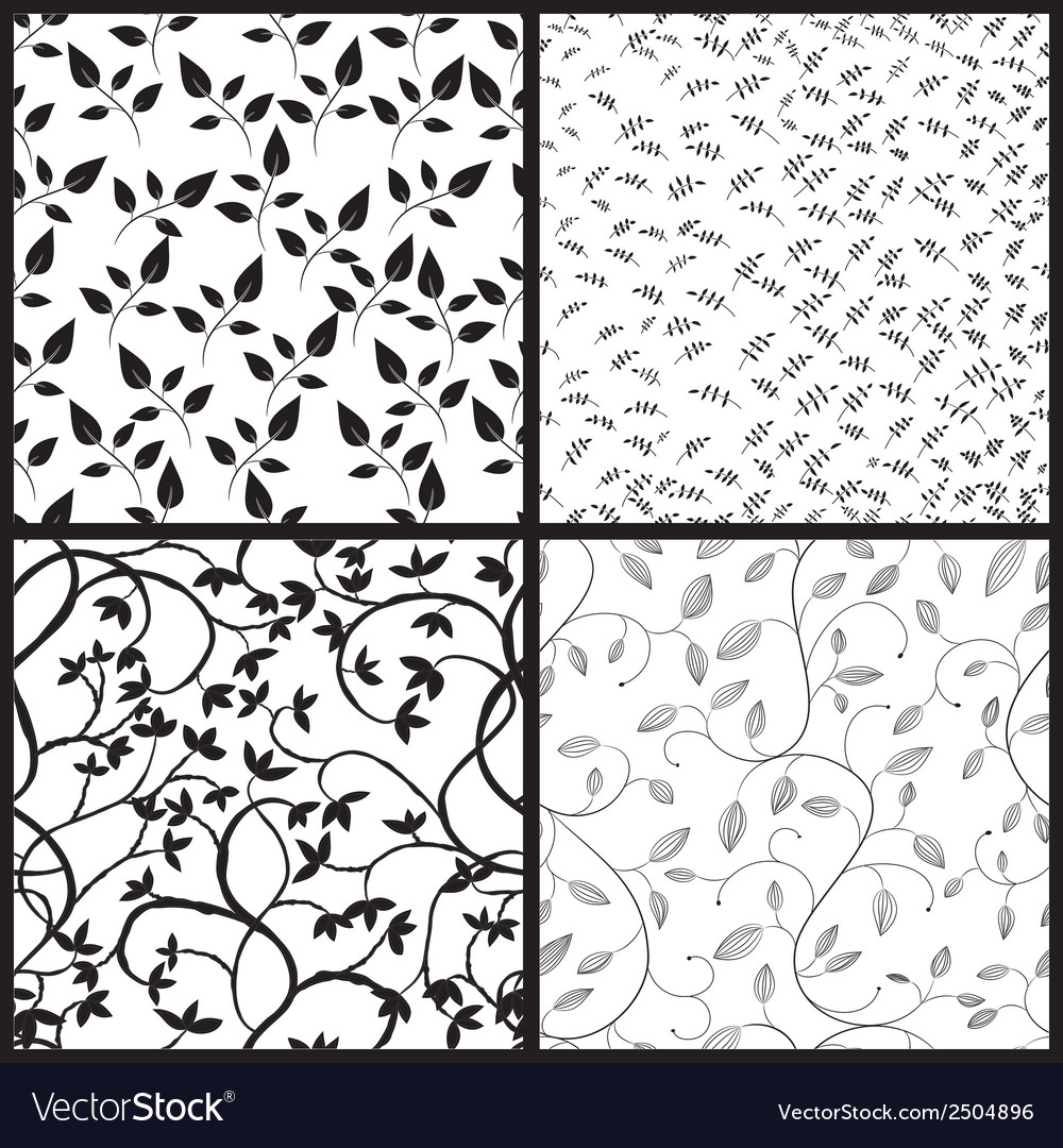 Set of abstract seamless patterns Royalty Free Vector Image