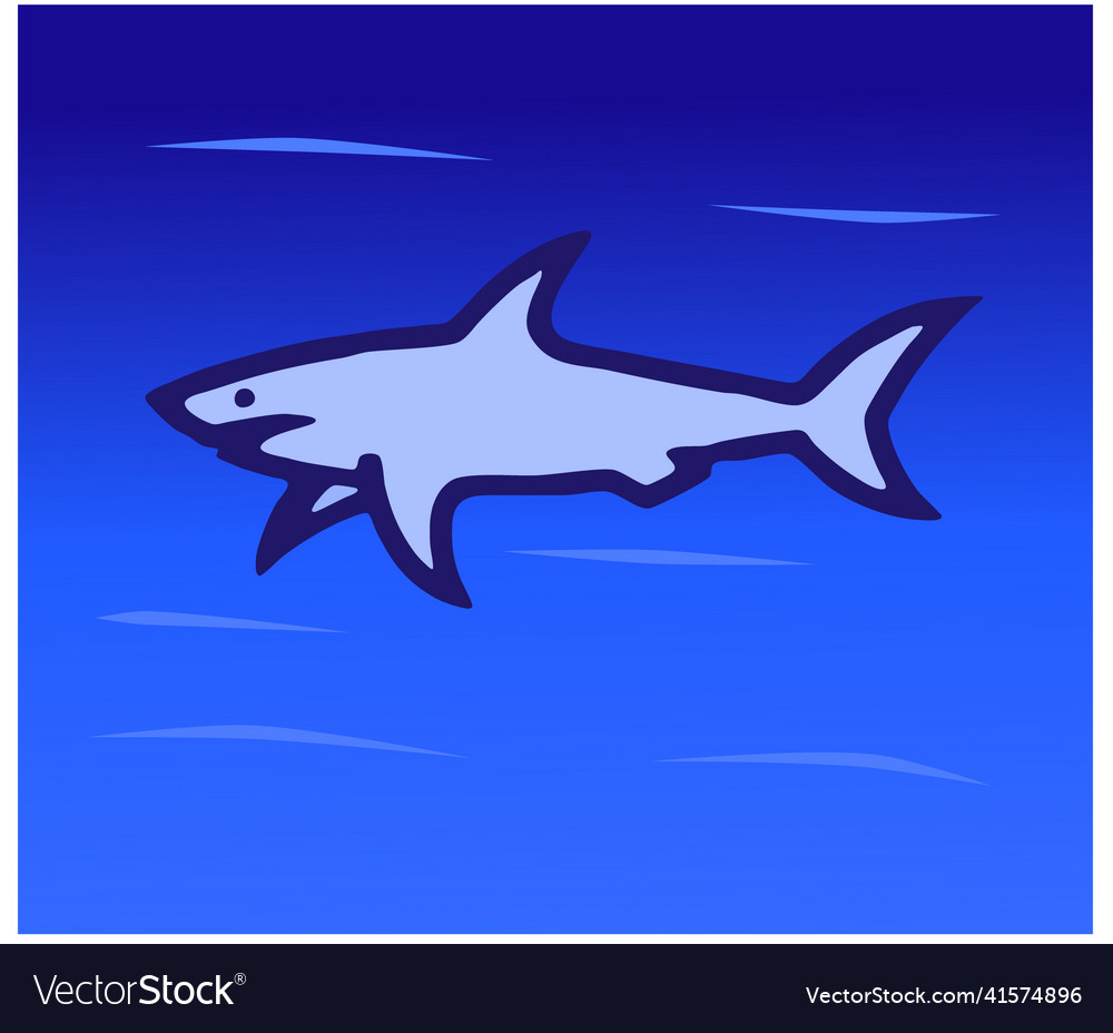 Shark Royalty Free Vector Image - VectorStock