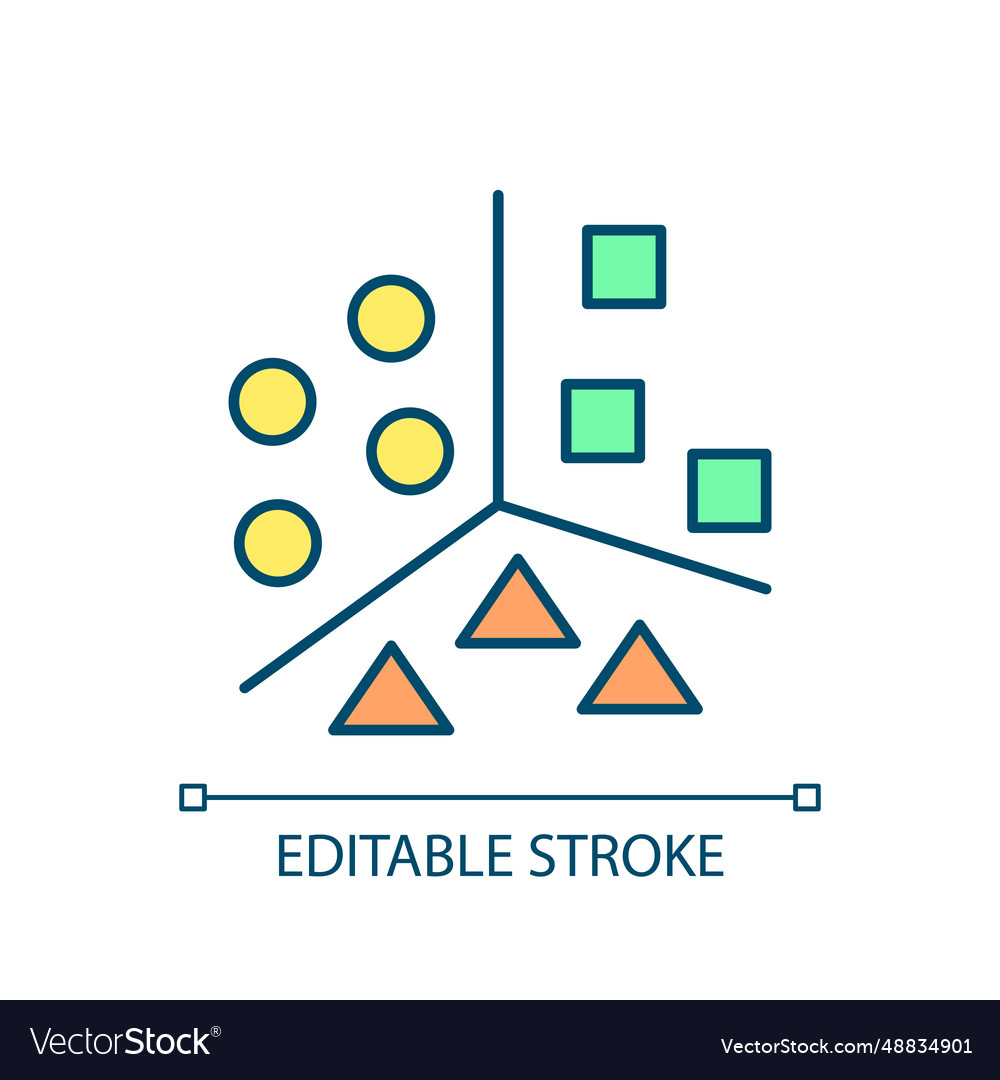 2d editable anomaly detection thin line icon Vector Image 2d editable anomaly detection thin line icon Vector Image