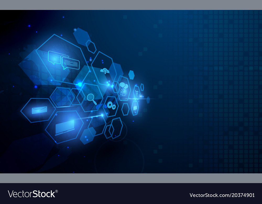Abstract geometric shape technology background Vector Image Abstract geometric shape technology background Vector Image