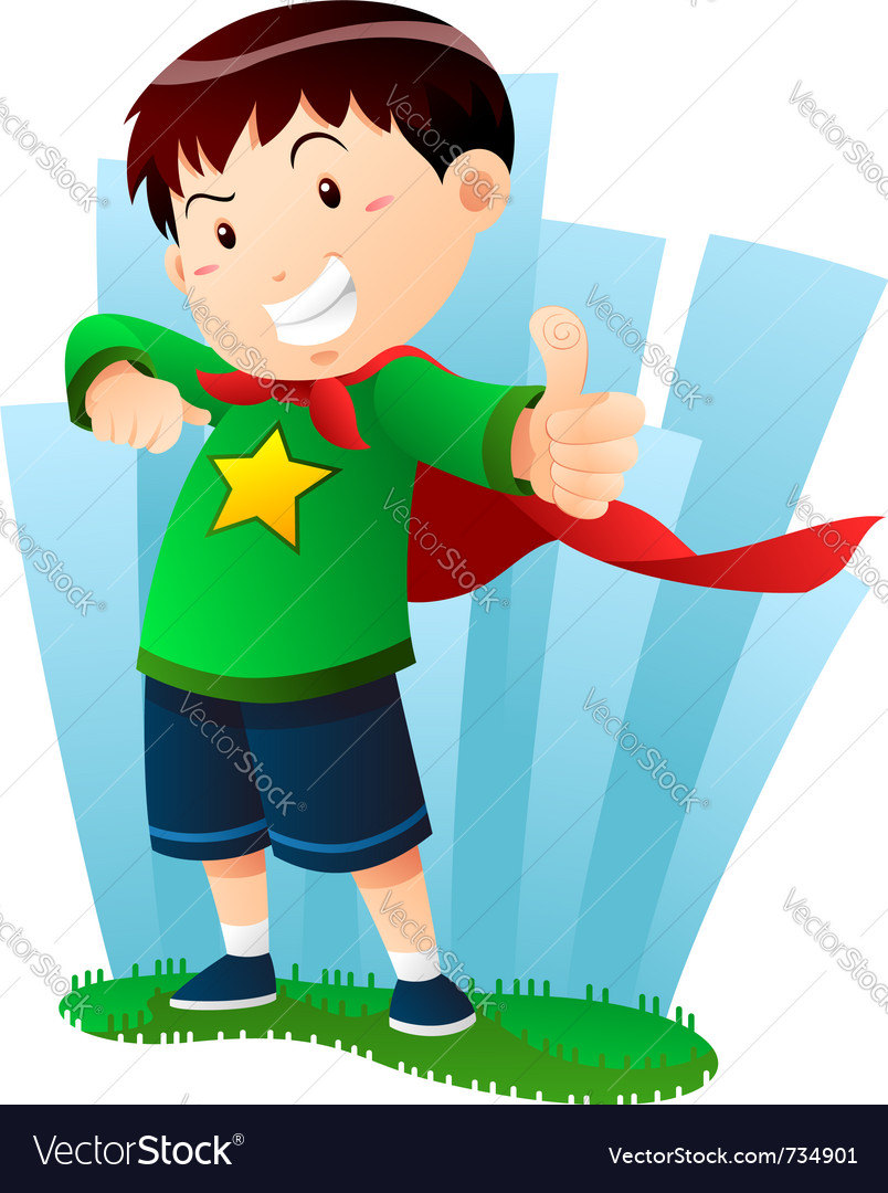 Action boy Royalty Free Vector Image - VectorStock