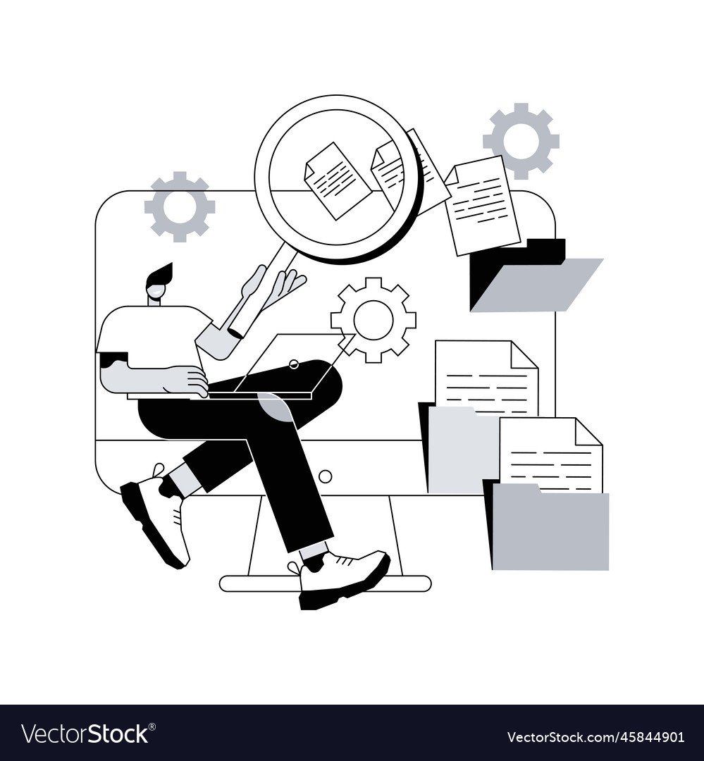 Document management soft abstract concept Vector Image Document management soft abstract concept Vector Image