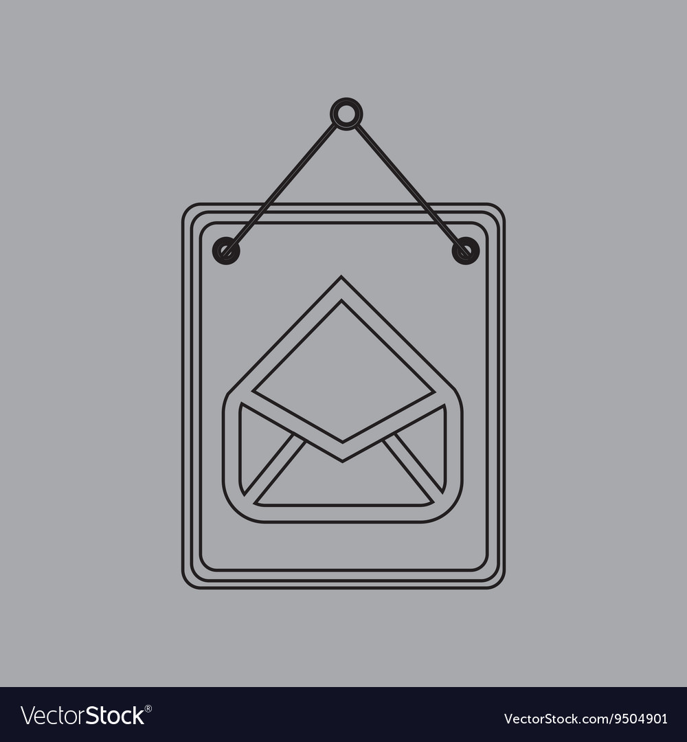 Email settings design Royalty Free Vector Image