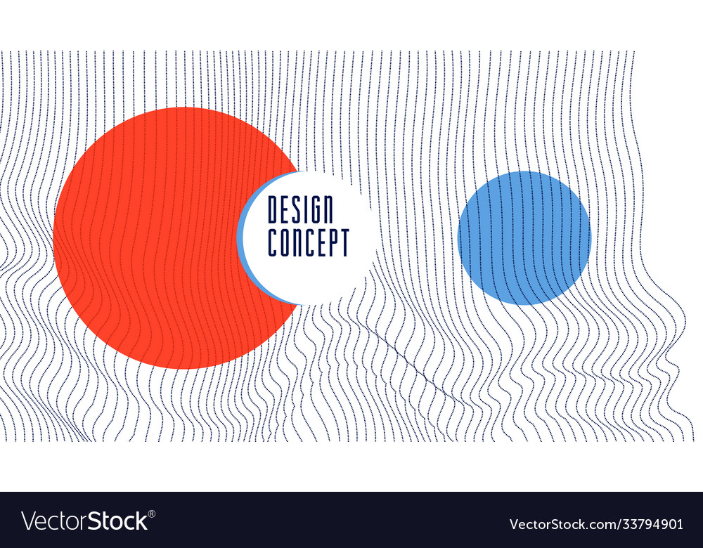 Flowing dots array dynamic particles in motion Vector Image