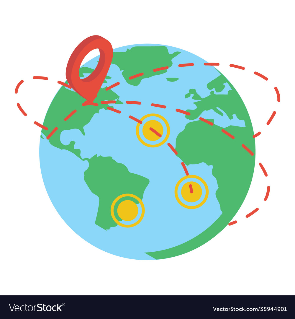 Global location Royalty Free Vector Image - VectorStock