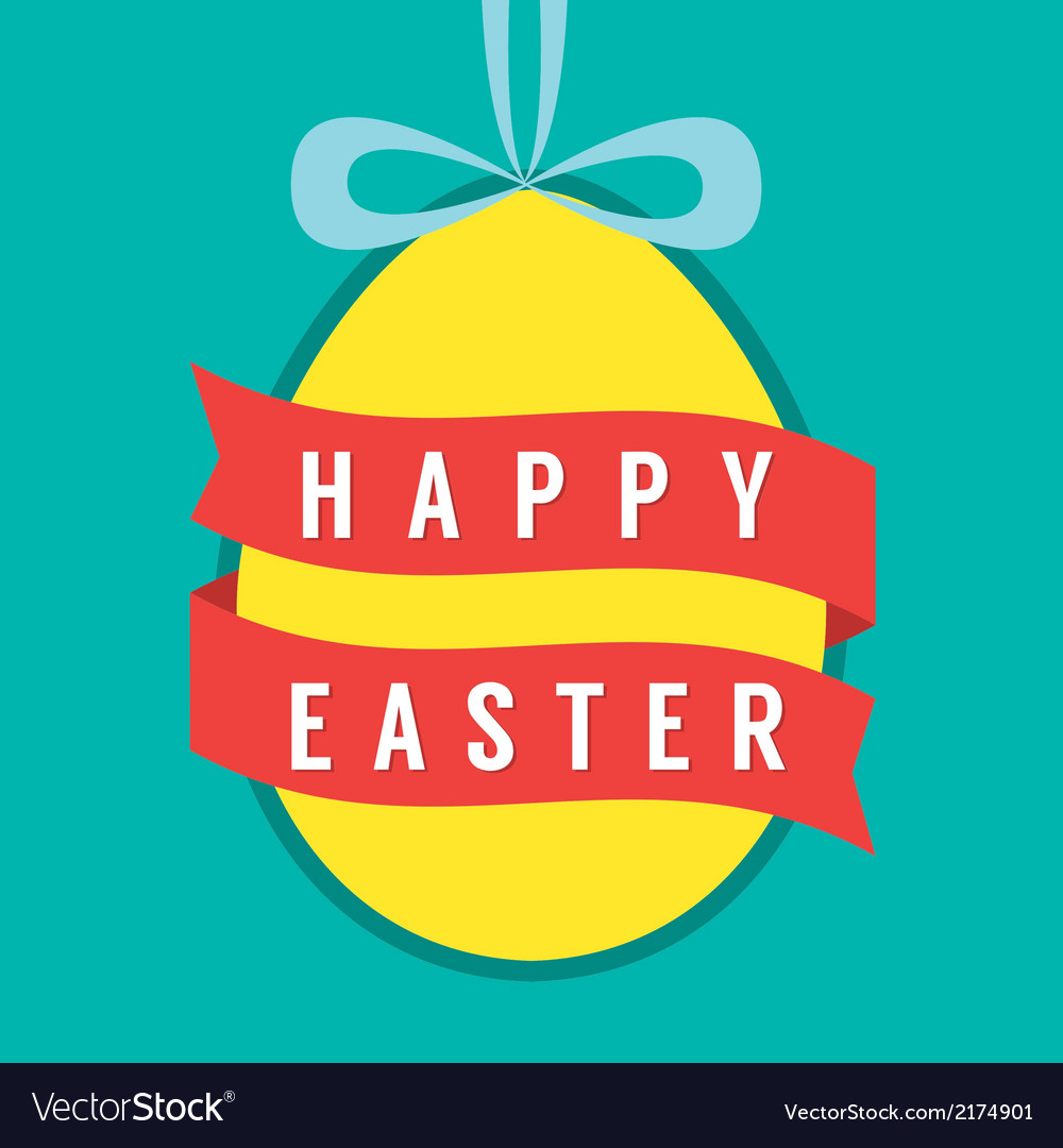 Happy easter Royalty Free Vector Image - VectorStock