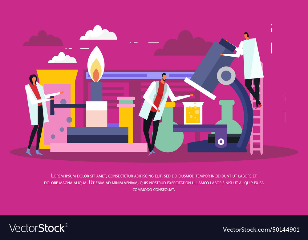 Science laboratory background Royalty Free Vector Image