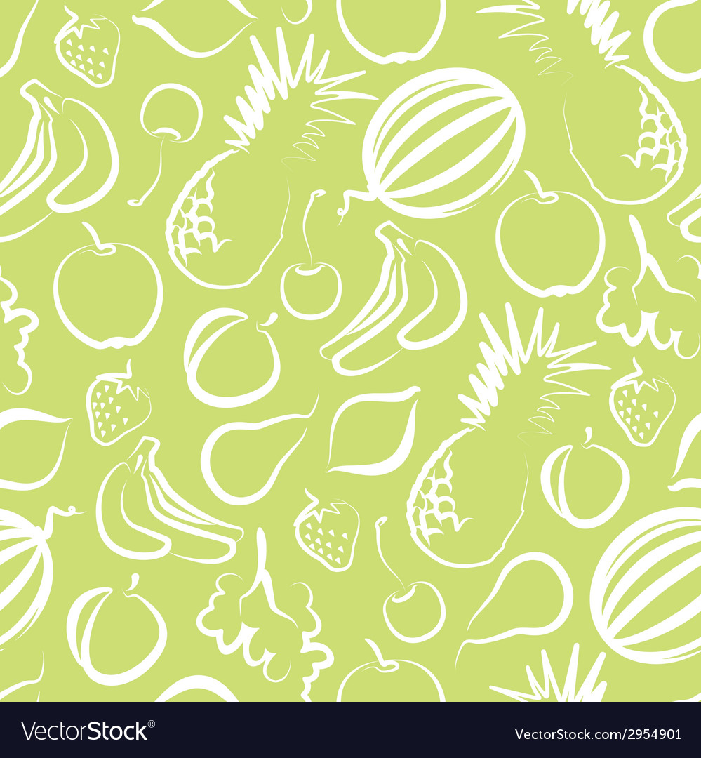 Seamless background with fruit Royalty Free Vector Image