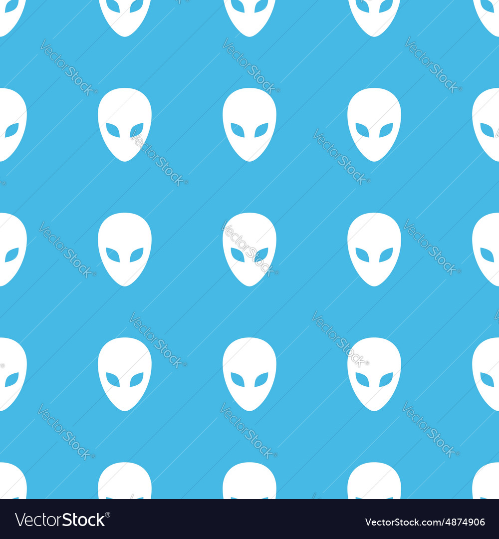 Alien straight pattern Royalty Free Vector Image