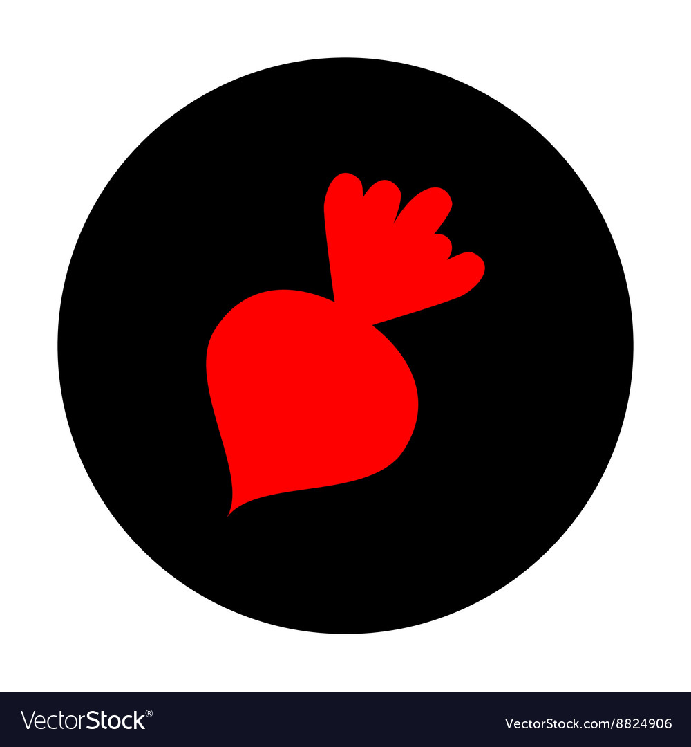 Beet simple icon Royalty Free Vector Image - VectorStock