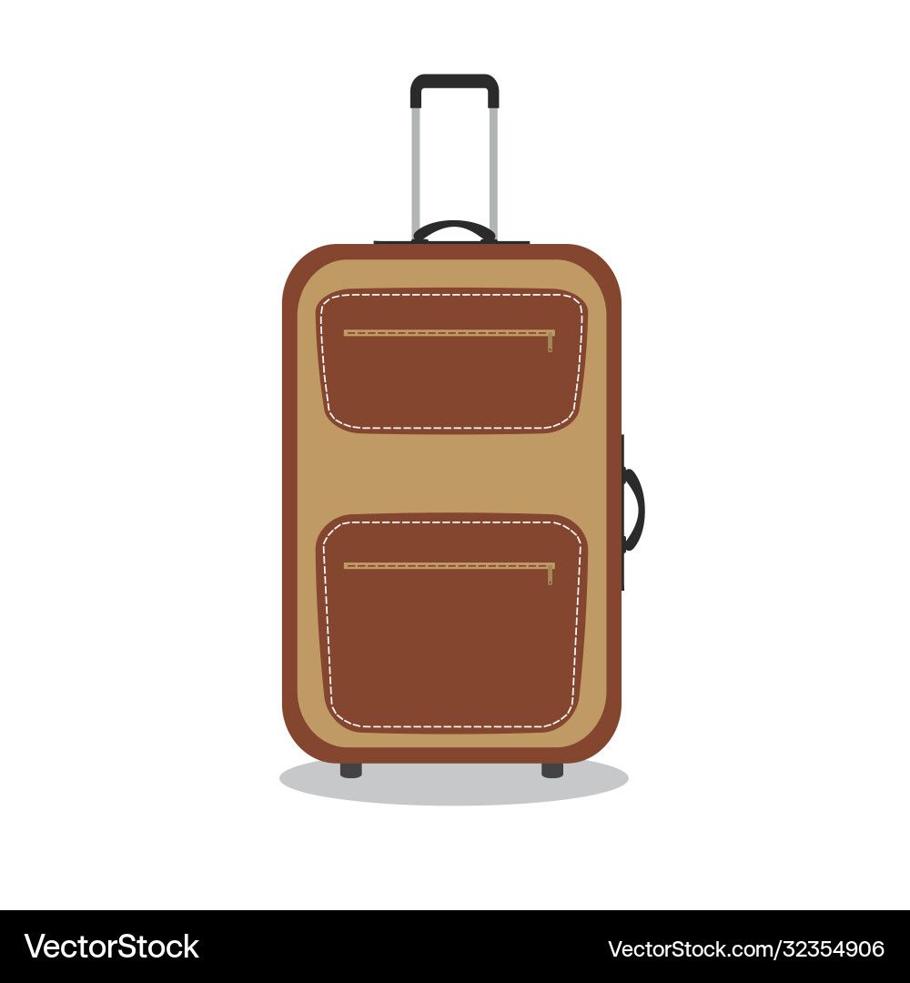 Cartoon modern suitcase Royalty Free Vector Image