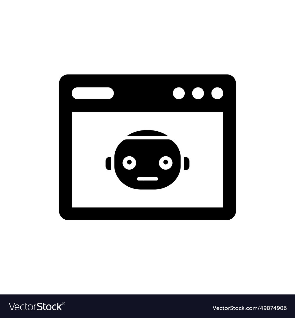 Chatbot assistant icon Royalty Free Vector Image
