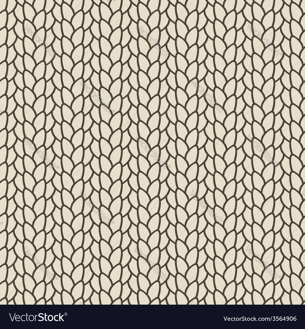 Knitted seamless pattern Royalty Free Vector Image