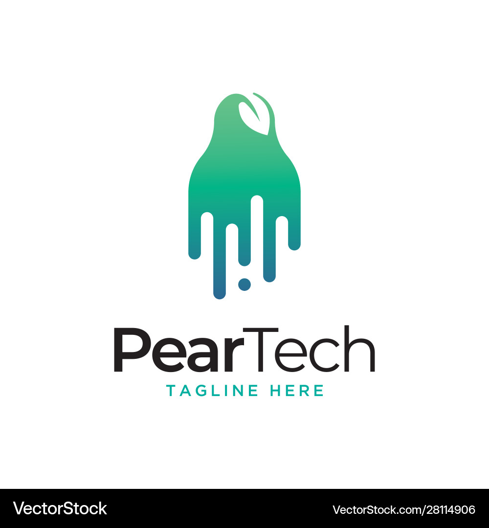 Pear logo Royalty Free Vector Image - VectorStock