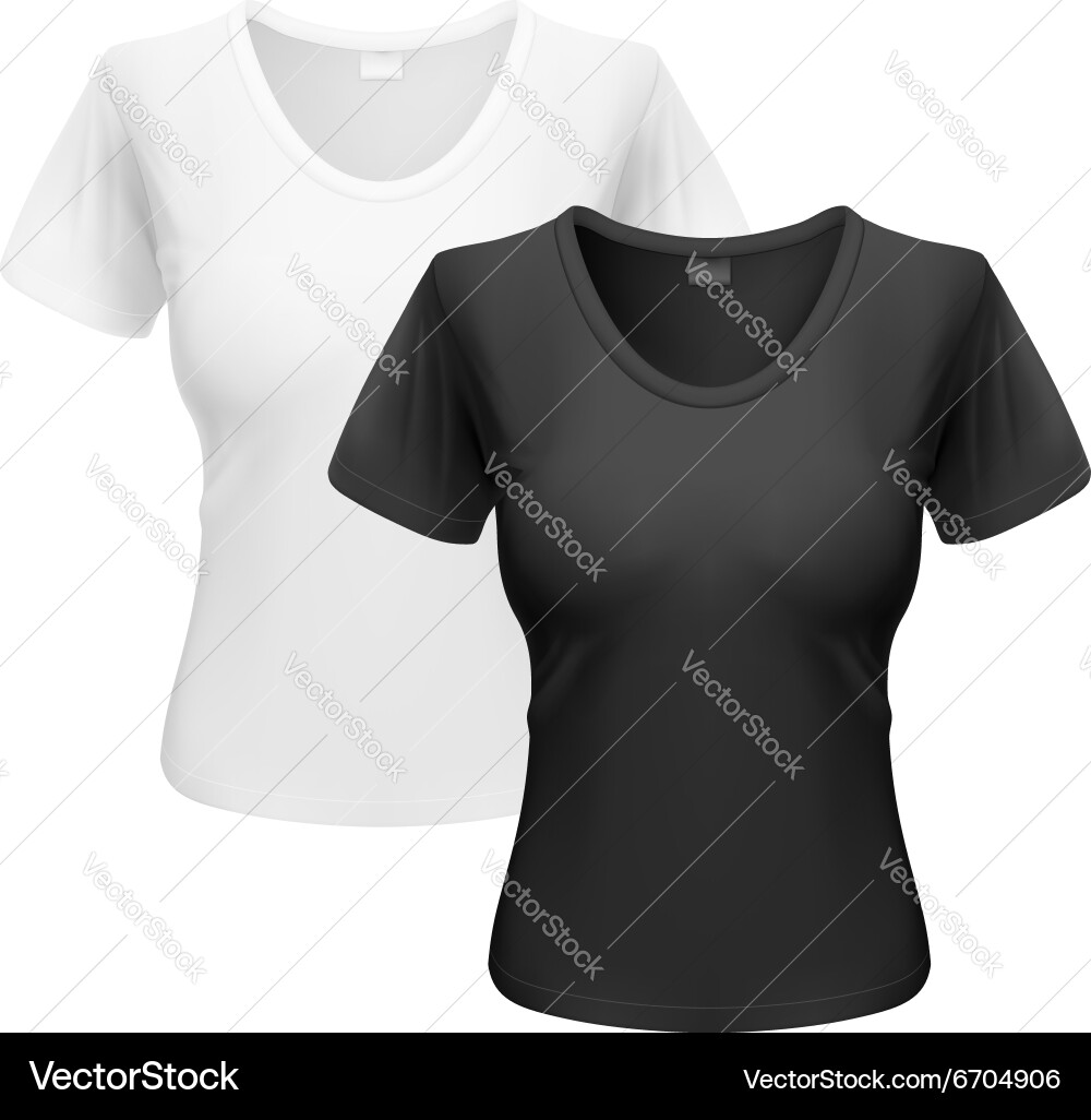 Woman t-shirt Royalty Free Vector Image - VectorStock