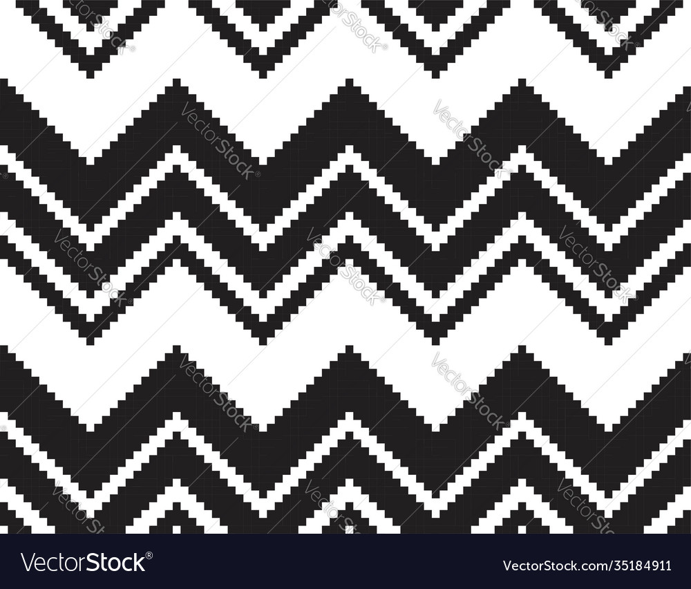 Black and white chevron seamless pattern Vector Image