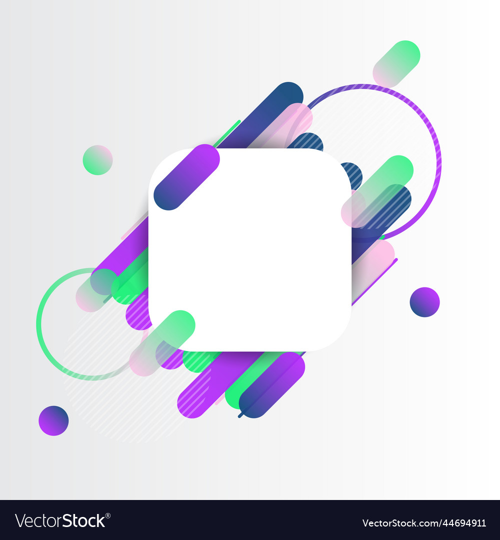 Creative rounded lines edge place for text Vector Image