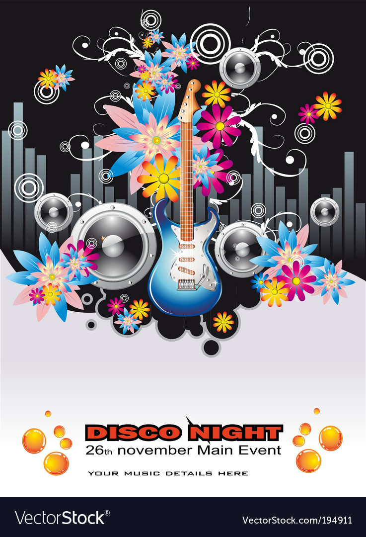 Disco flyer Royalty Free Vector Image - VectorStock