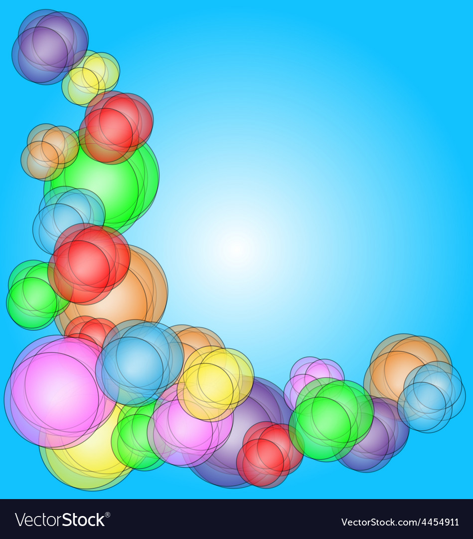 Fun bubble corner Royalty Free Vector Image - VectorStock